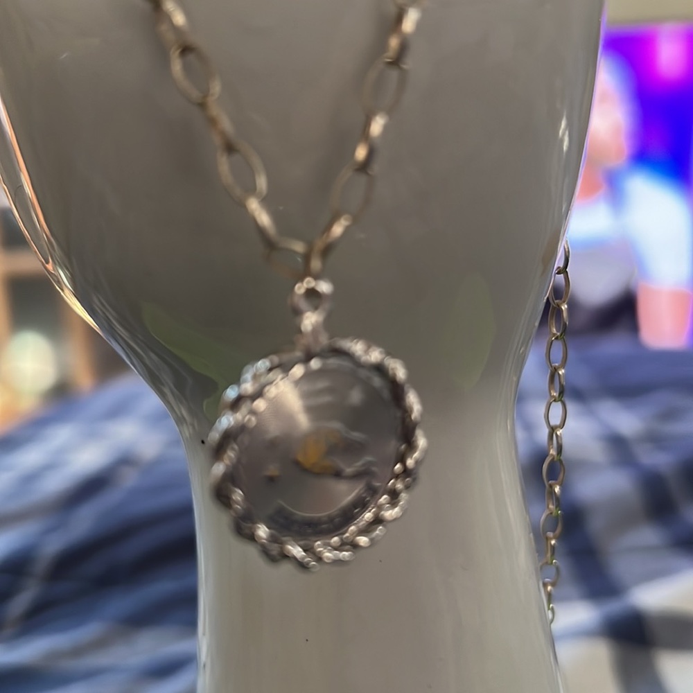 Sterling Silver Medallion - Gem